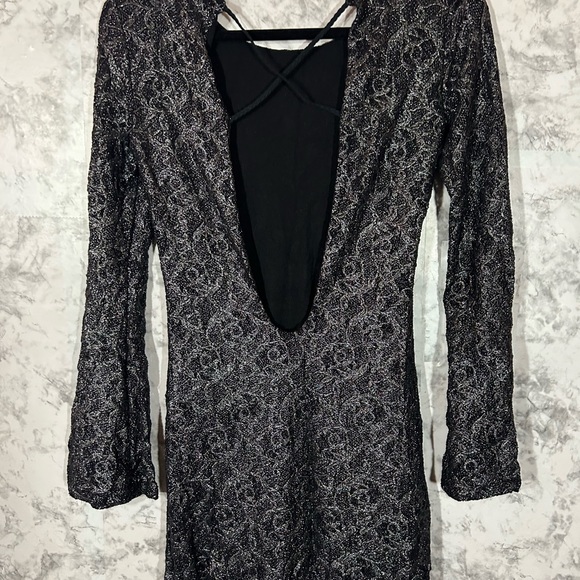 Nightcap | Dresses | Nightcap X Carisa Rene Clothing Metallic Lace ...